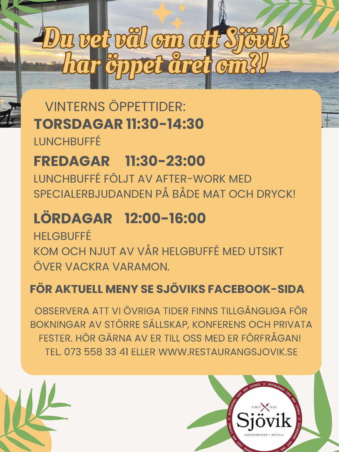 Restaurang Sjövik i Varamobaden Varamon Motala